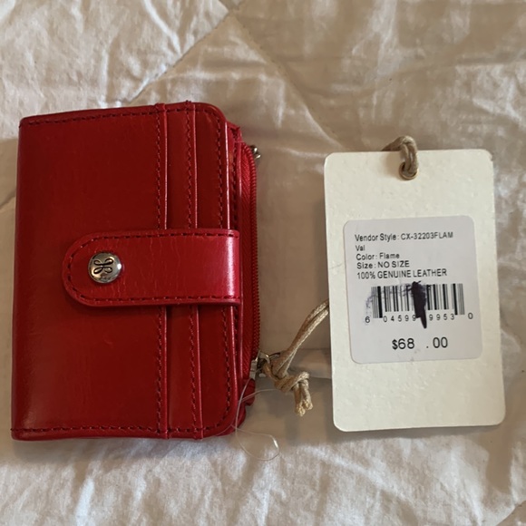HOBO | Bags | Brand New Hobo Red Bifold Wallet Id Holder | Poshmark